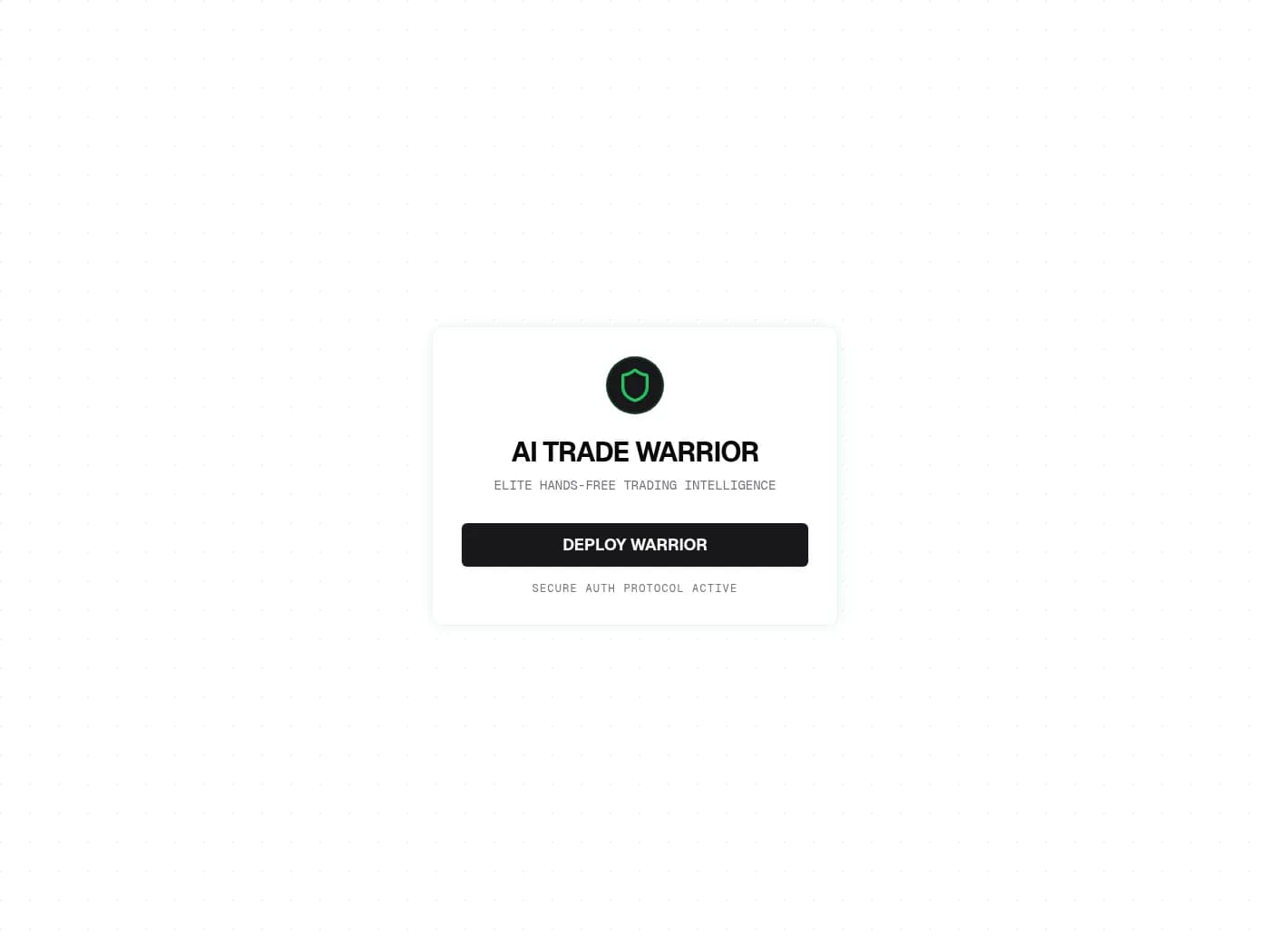 AI Trade Warrior
