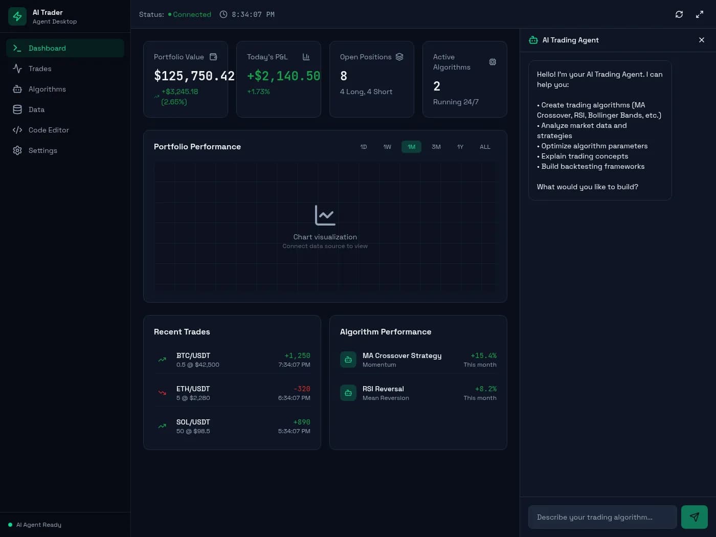 AI Trader Agent Desktop