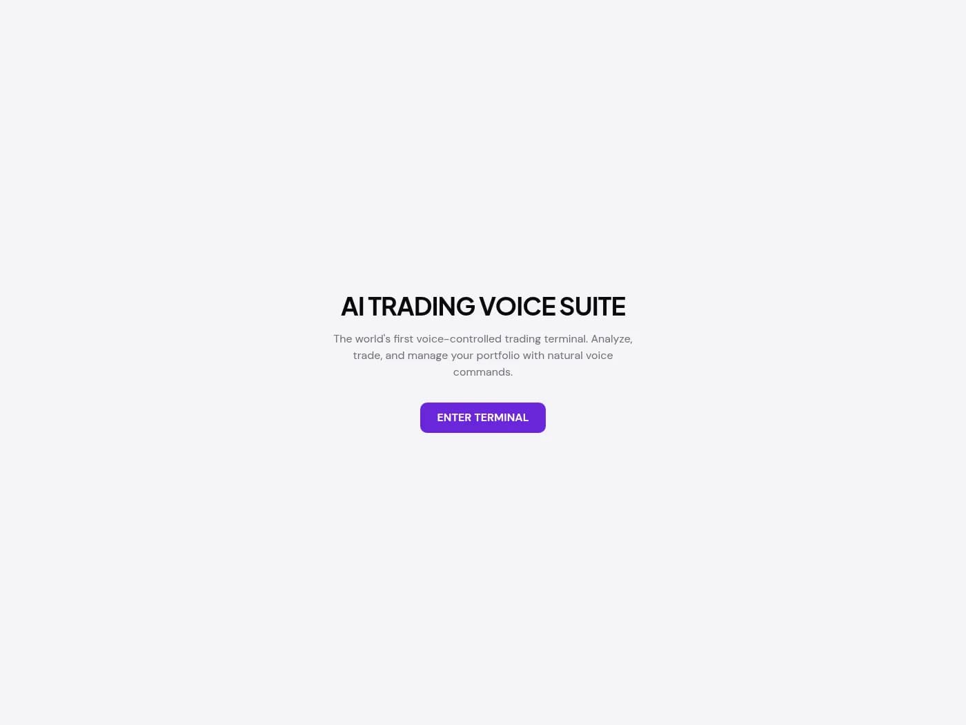 AI Trading Voice Suite