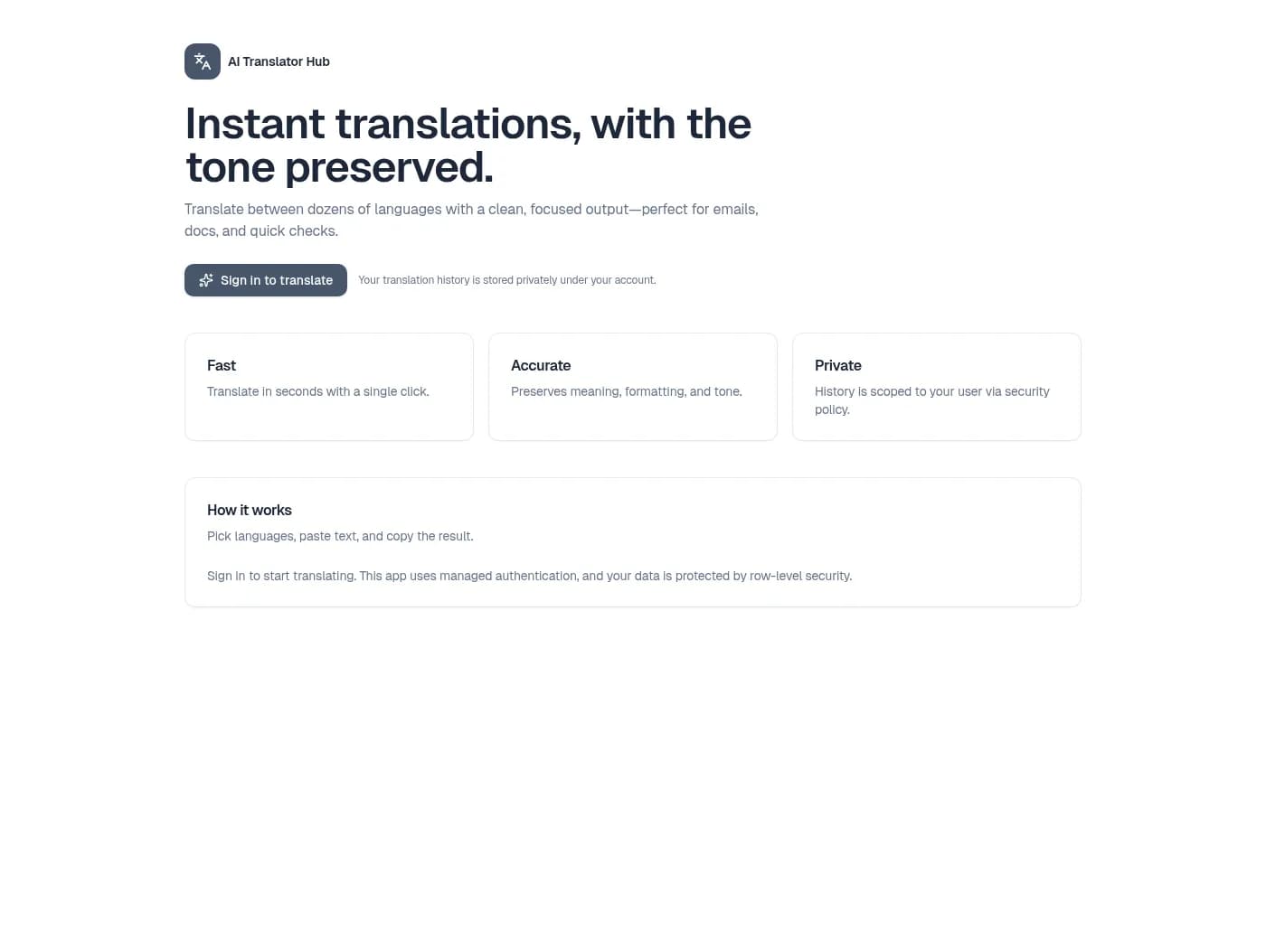 AI Translator Hub