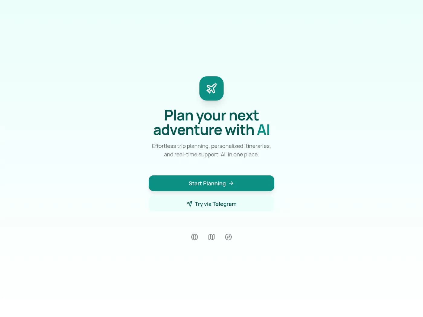 AI Travel Planner UI