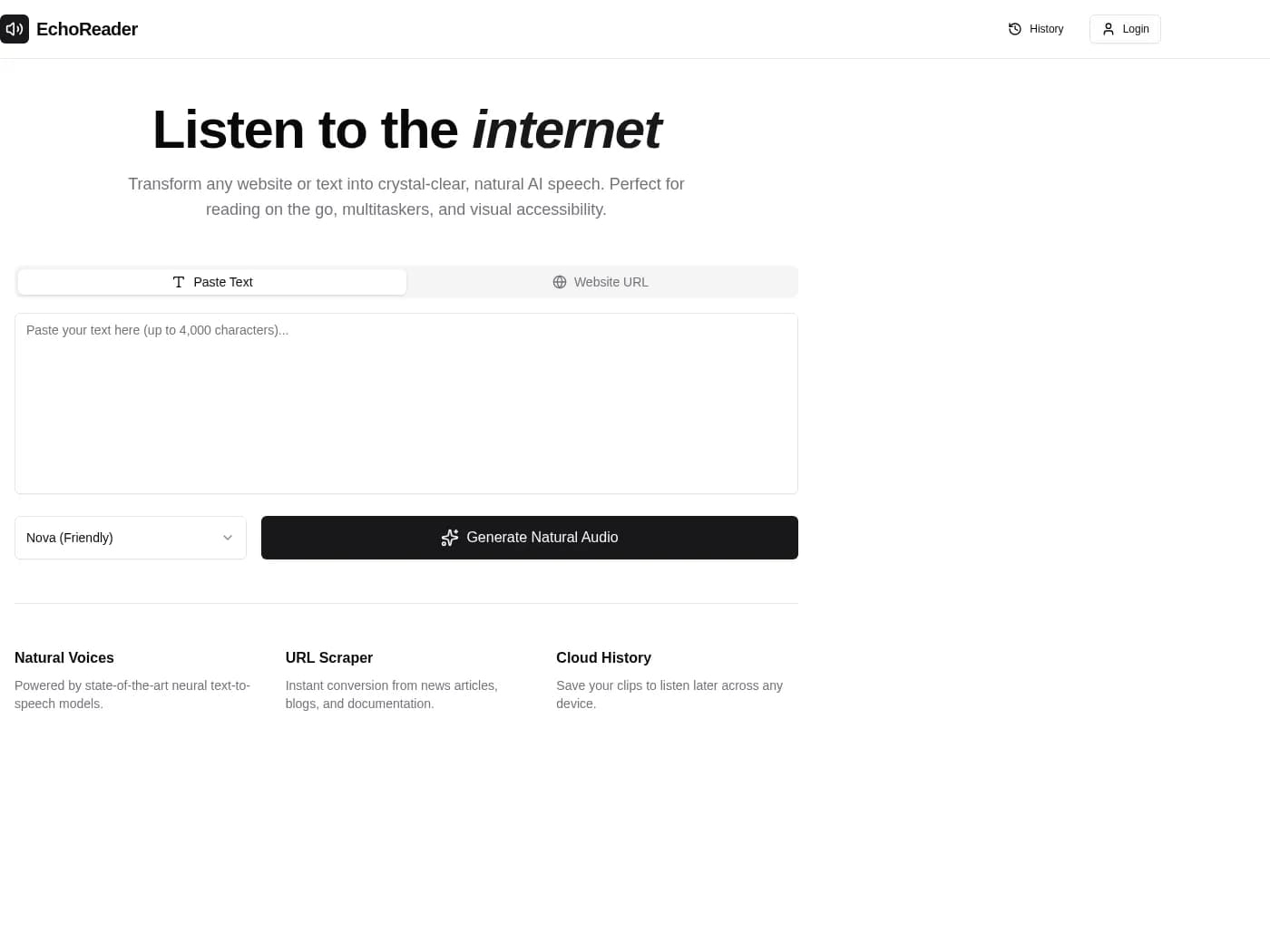 AI Text-to-Speech Reader