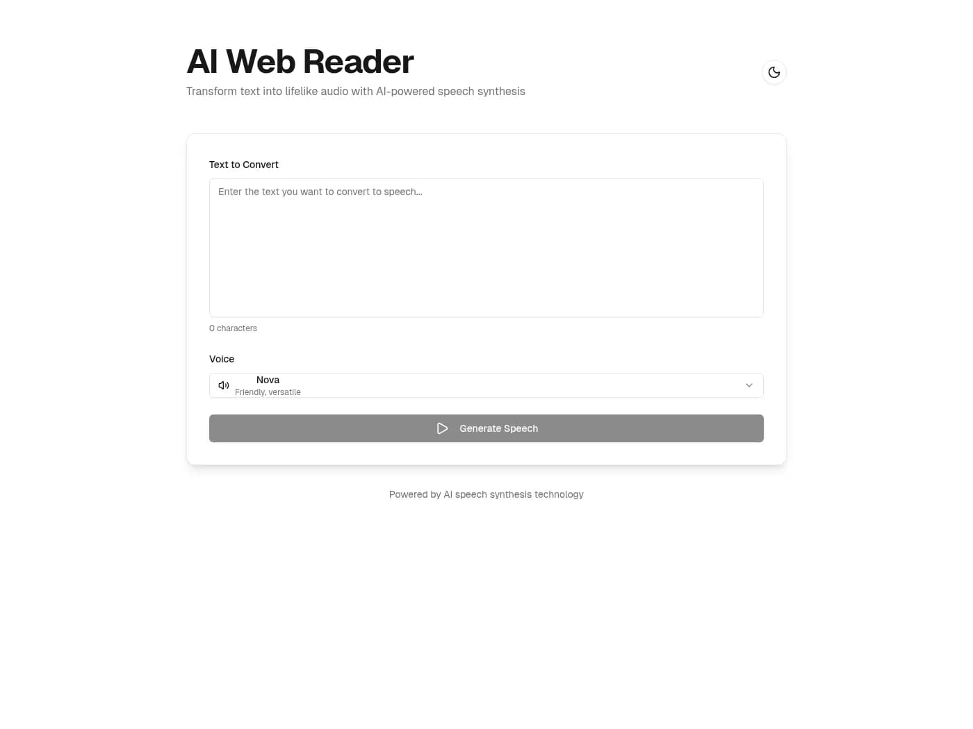 AI Web Reader