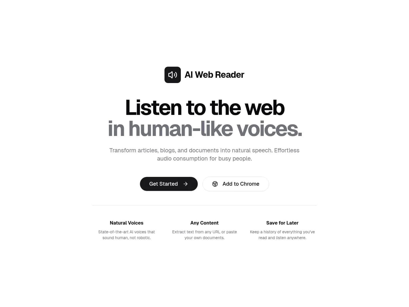 AI Web Reader