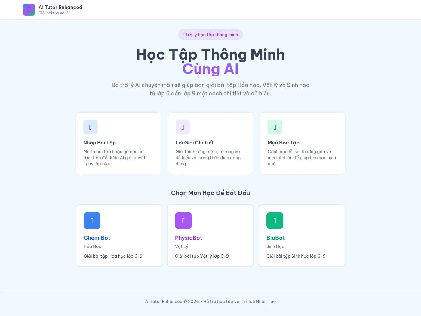 AI Tutor Debug Page