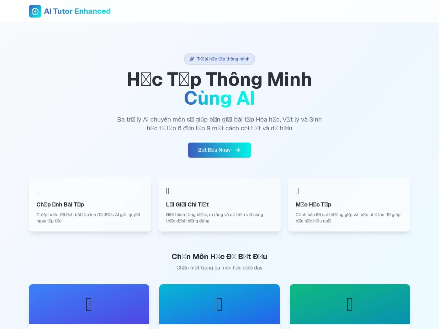 AI Tutor Enhanced
