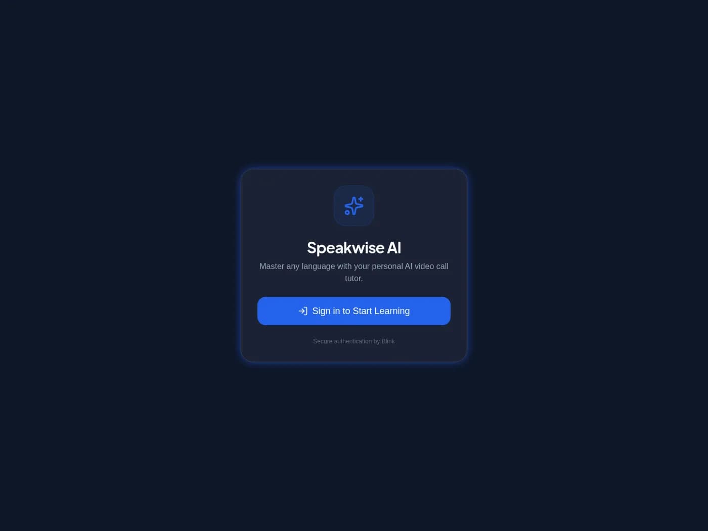 Speakwise AI Tutor Call