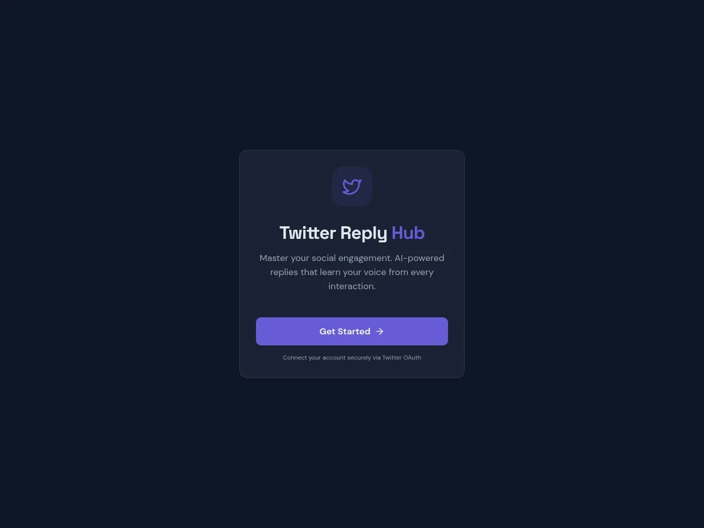 AI-Powered Twitter Reply Hub