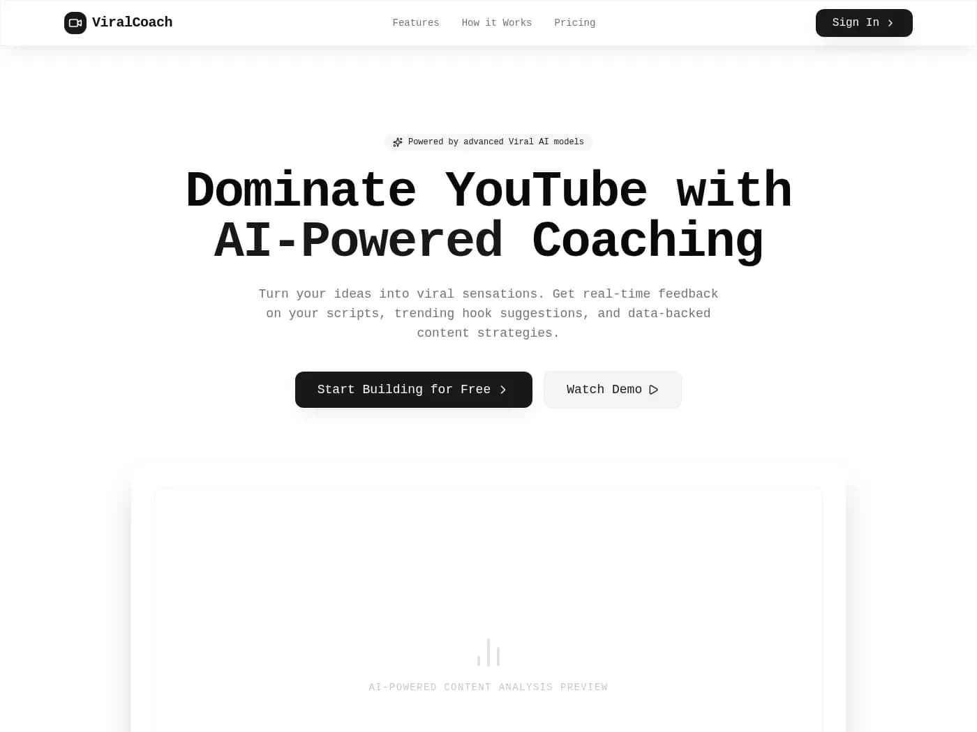 Viral Video AI Coach