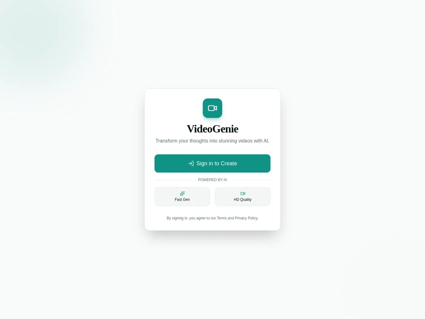 VideoGenie Chatbot