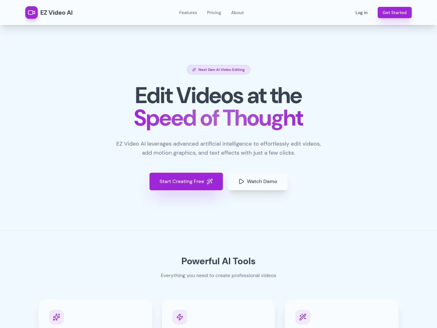 EZ Video AI Editor