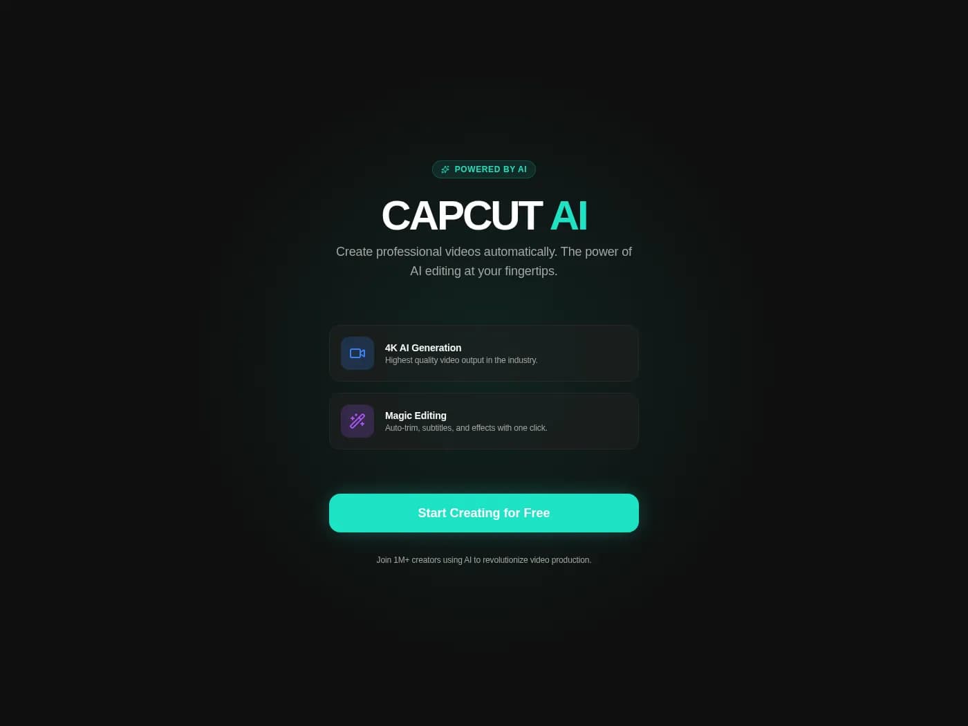 Capcut AI Studio