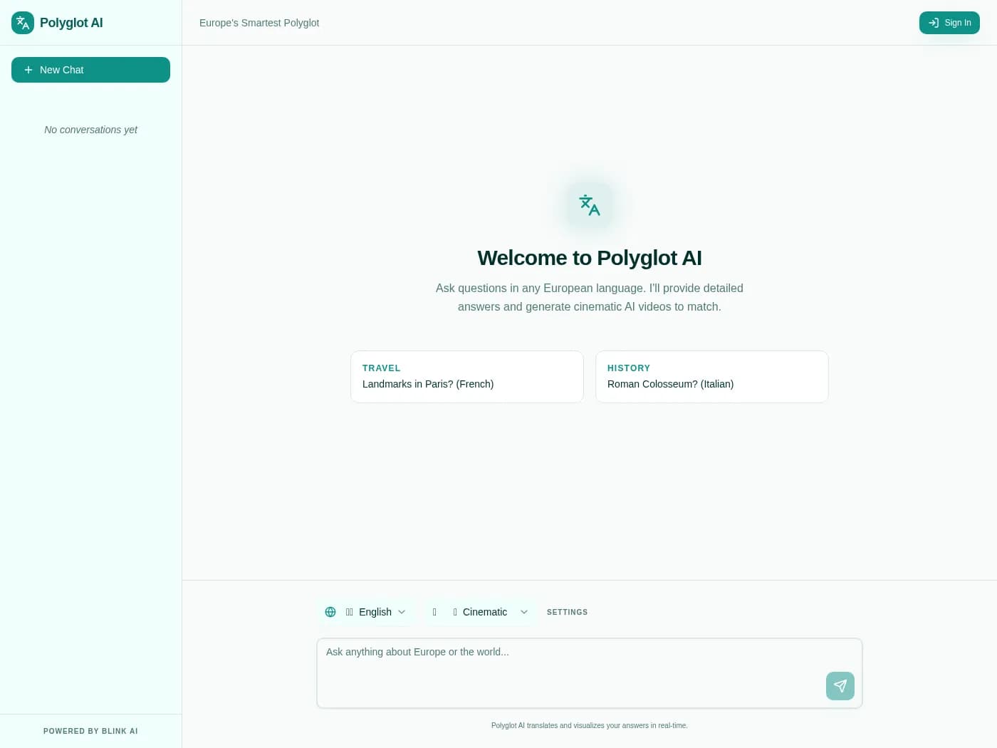 Polyglot AI Video Maker