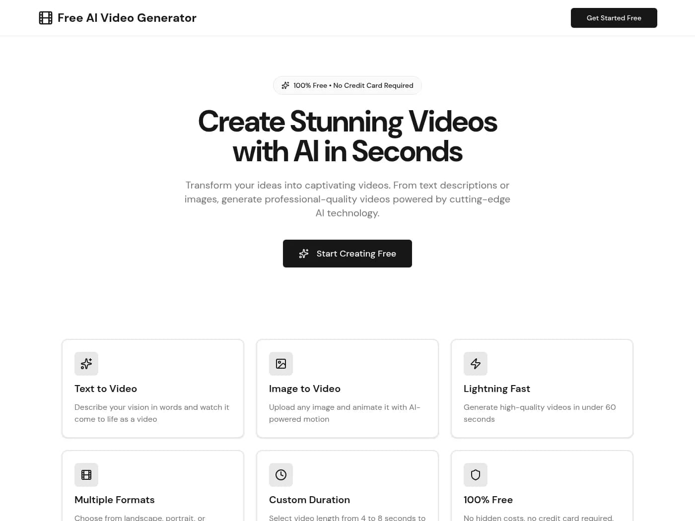 Free AI Video Generator