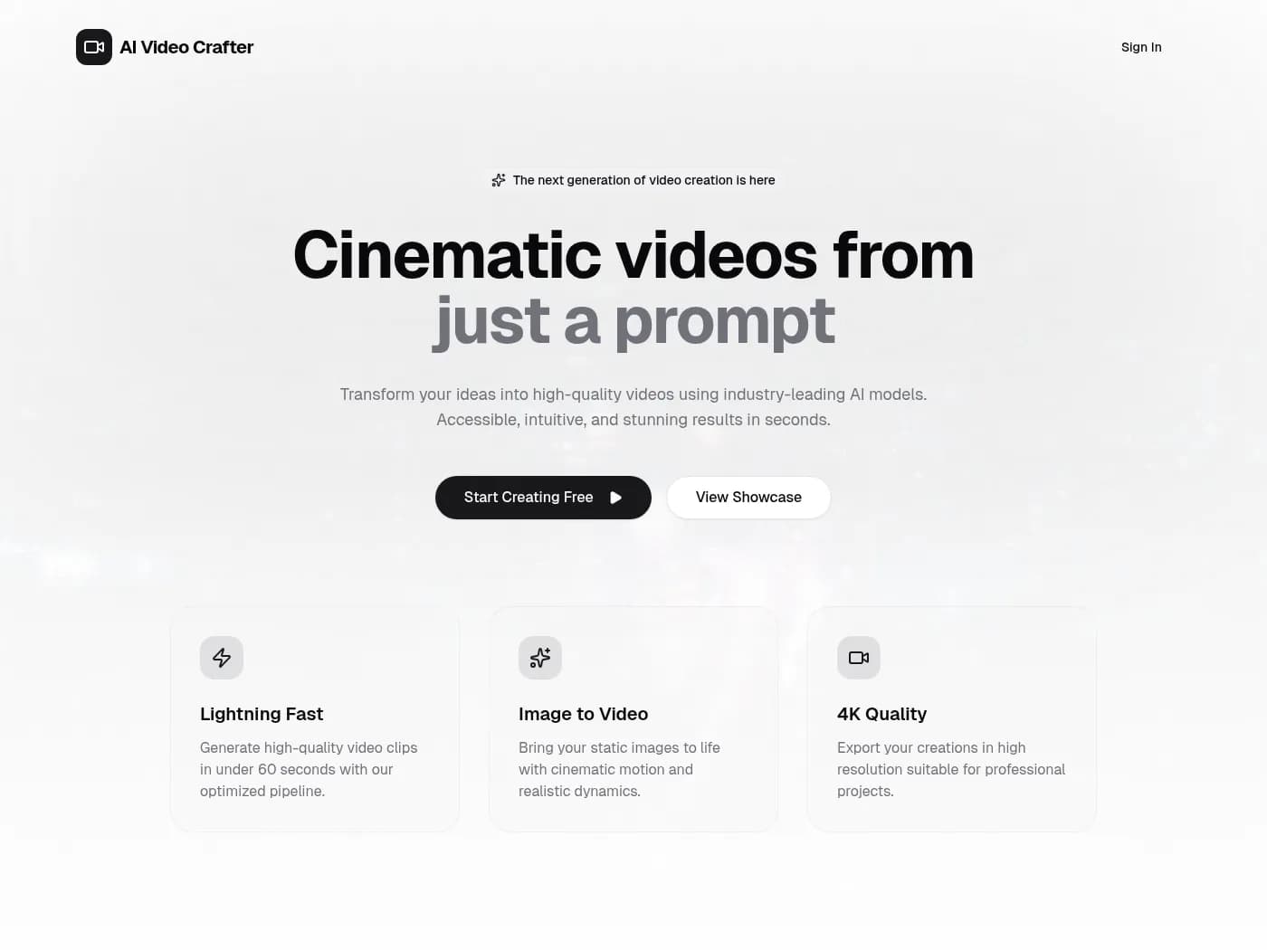 AI Video Crafter