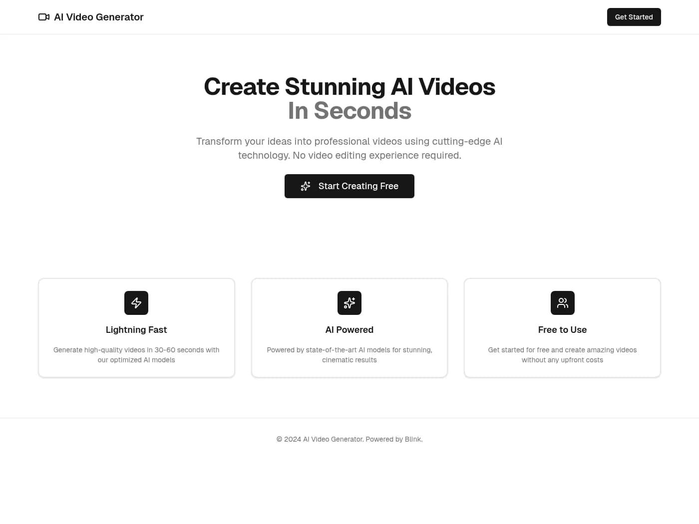 Free AI Video Generator