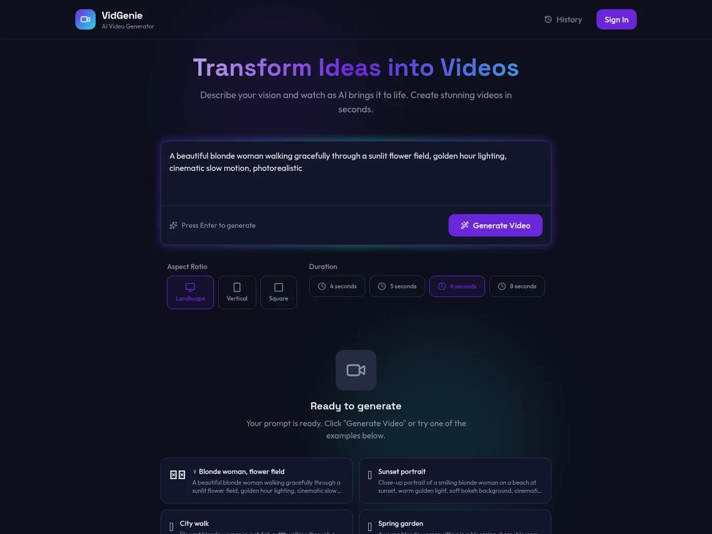 VidGenie AI