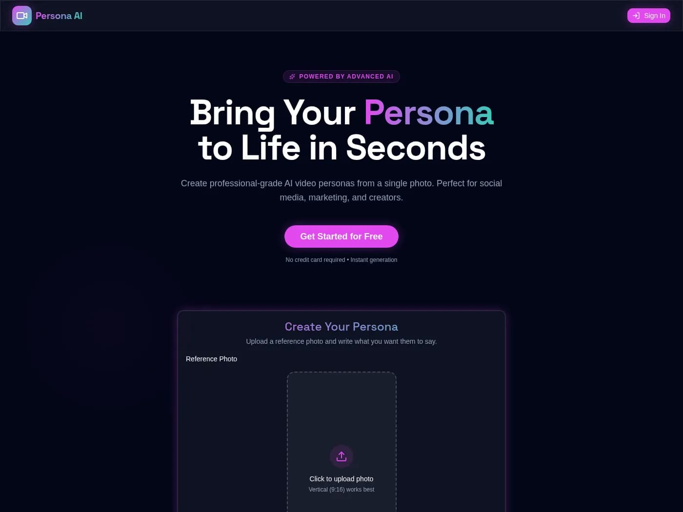 AI Video Persona