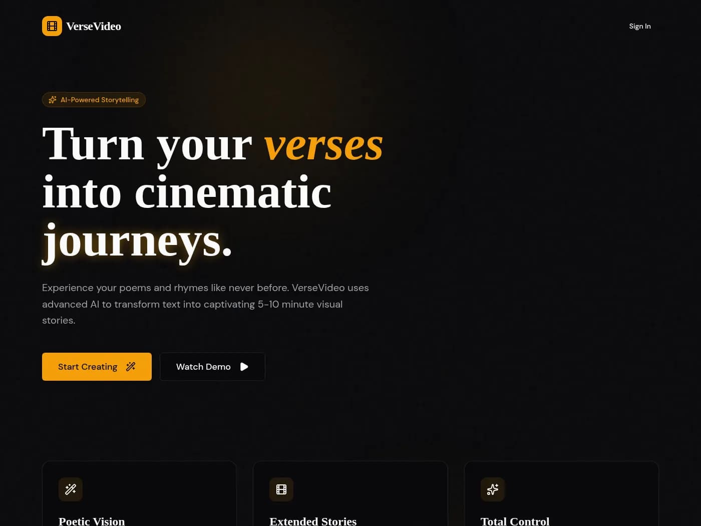 VerseVideo AI Generator