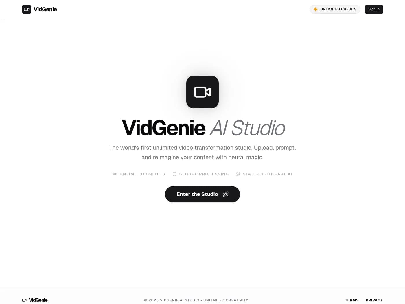 VidGenie AI Studio