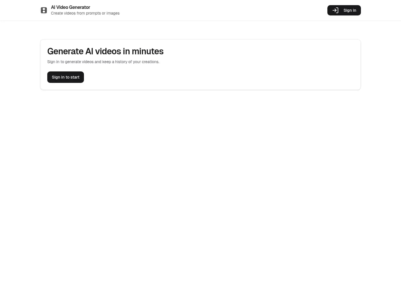 AI Video Generator