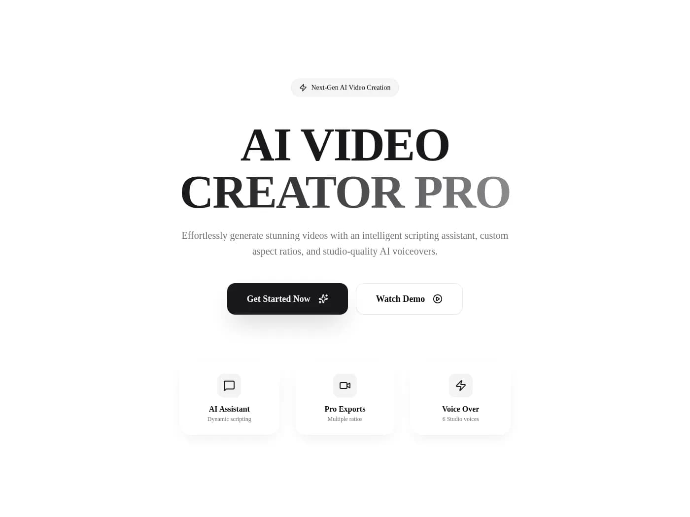 AI Video Creator Pro