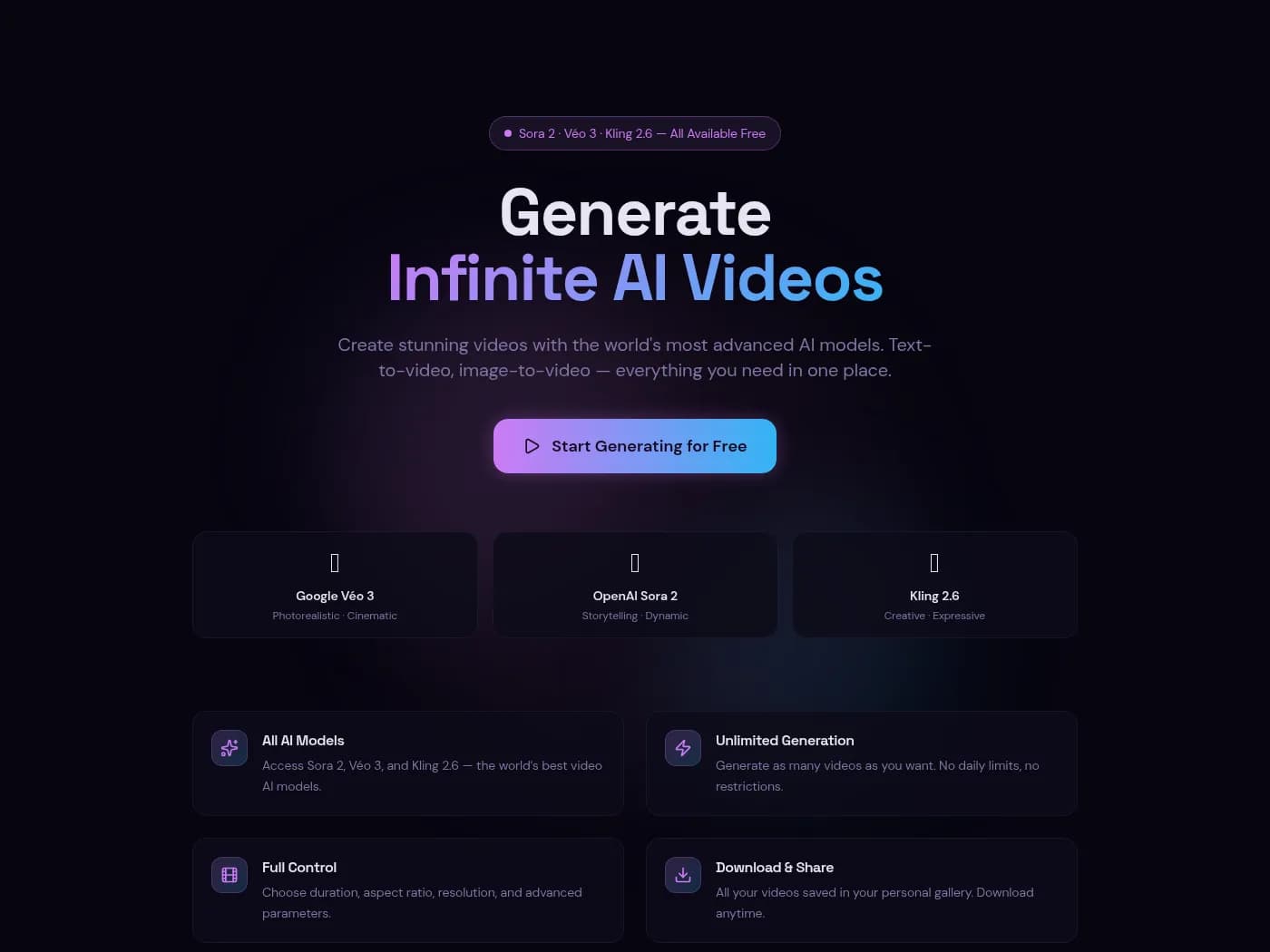 Infinite AI Video Genie