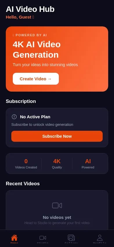 AI Video Subscription Hub