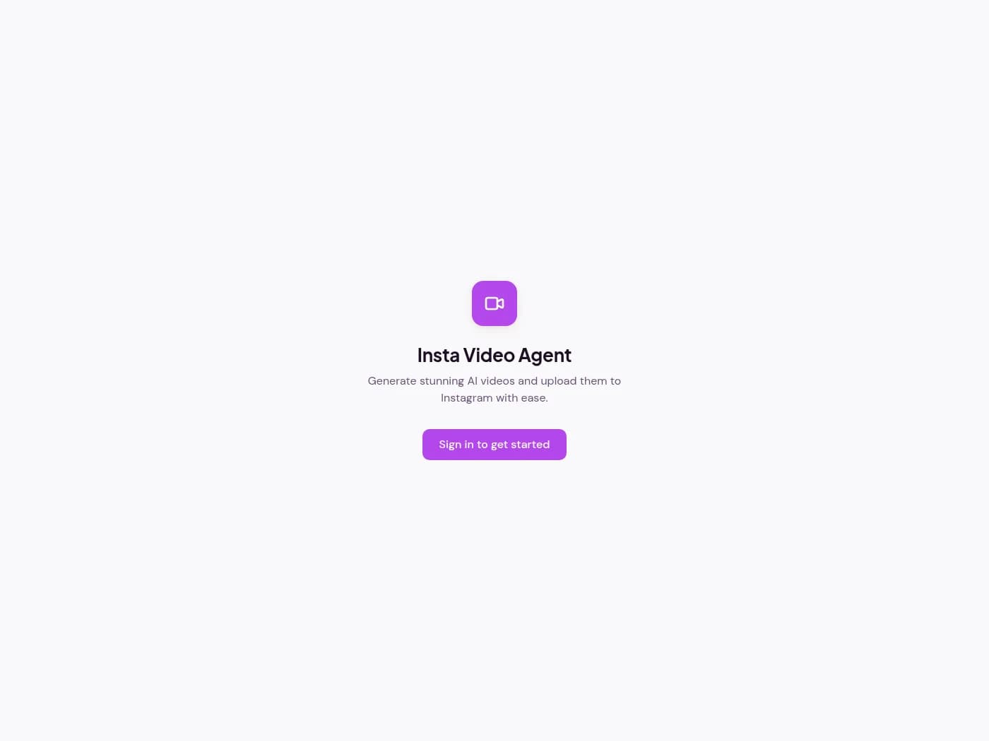 Insta Video Agent