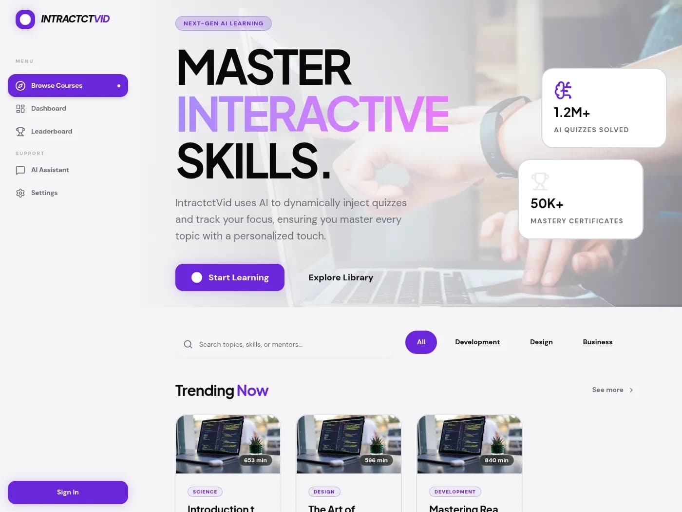 IntractctVid AI Learning