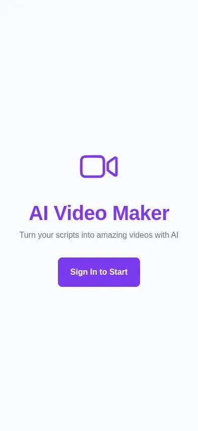 AI Video Maker App