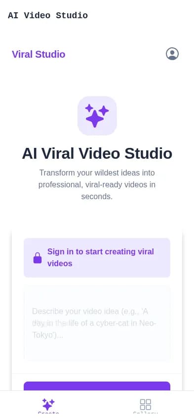 AI Viral Video Studio