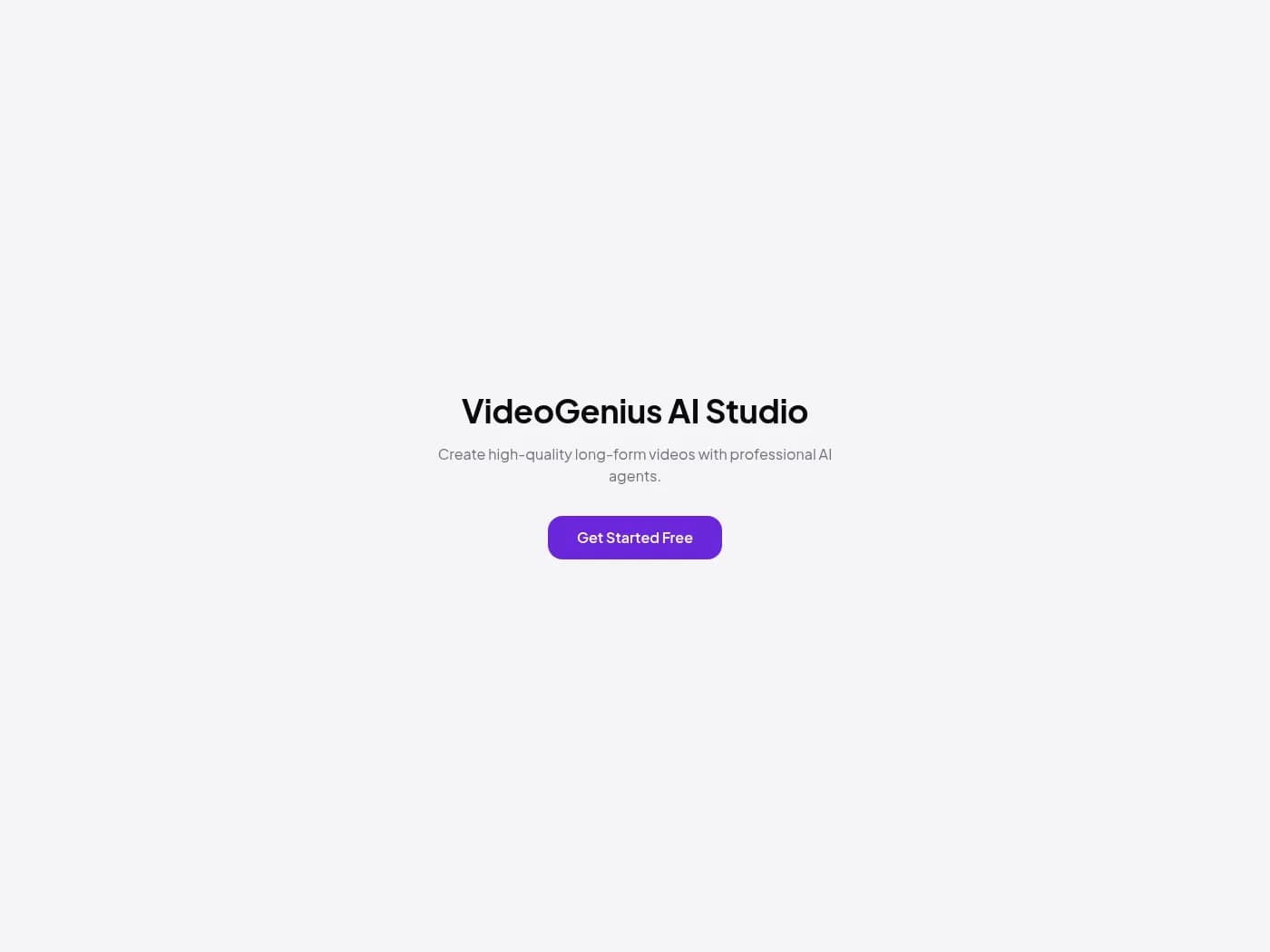 VideoGenius AI Studio