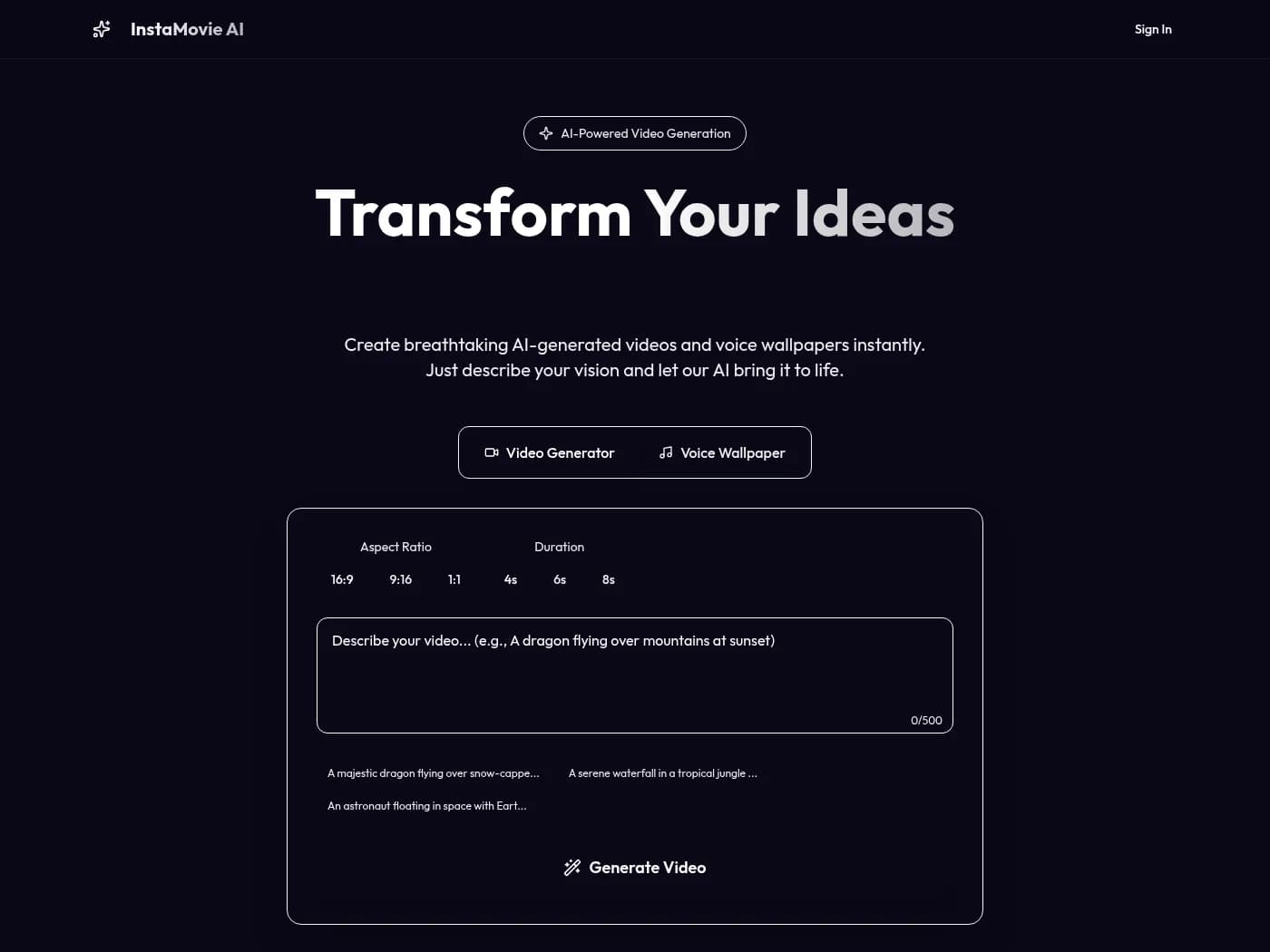 InstaMovie AI Studio