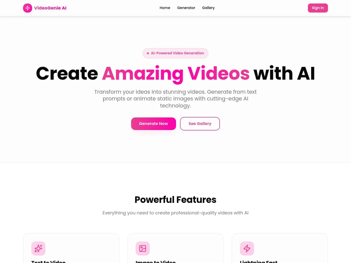 VideoGenie AI