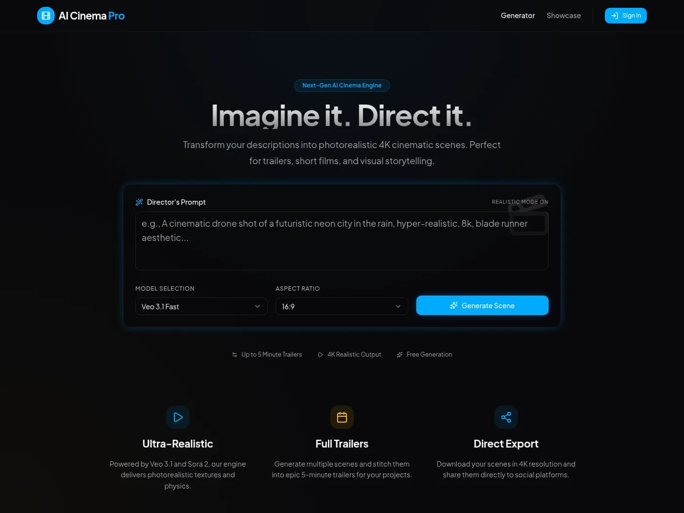 Realistic AI Video Creator