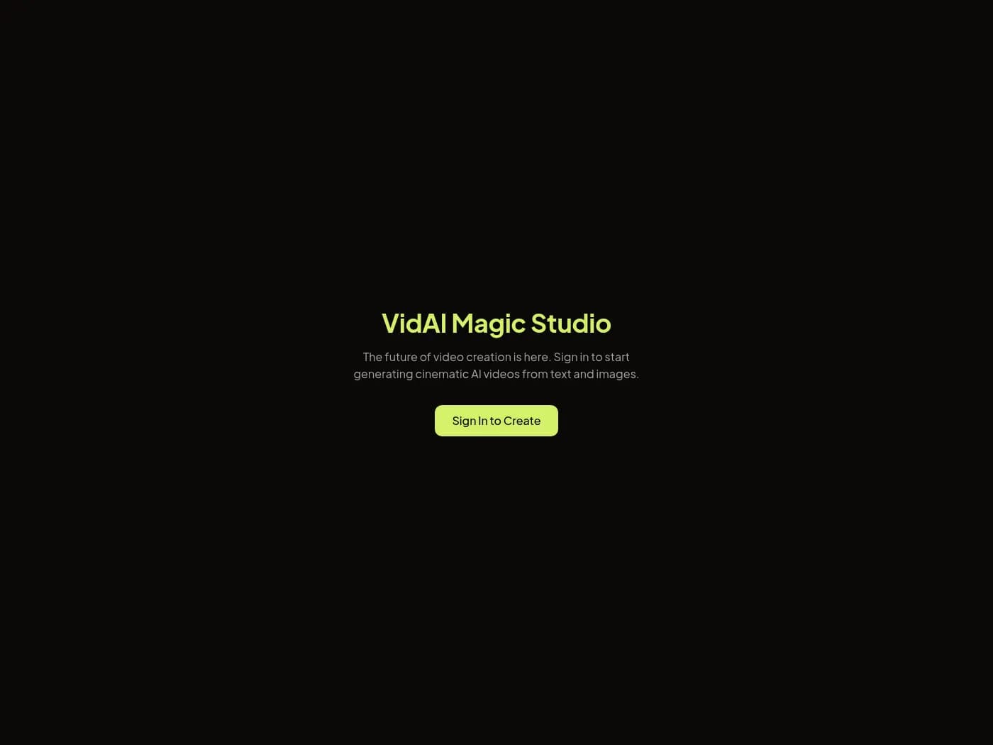 VidAI Magic Studio