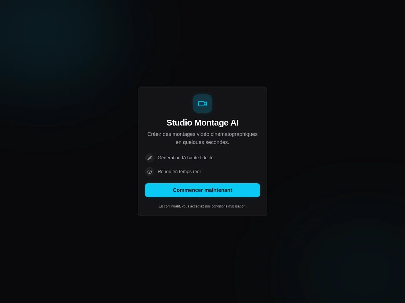 AI Video Montage Studio