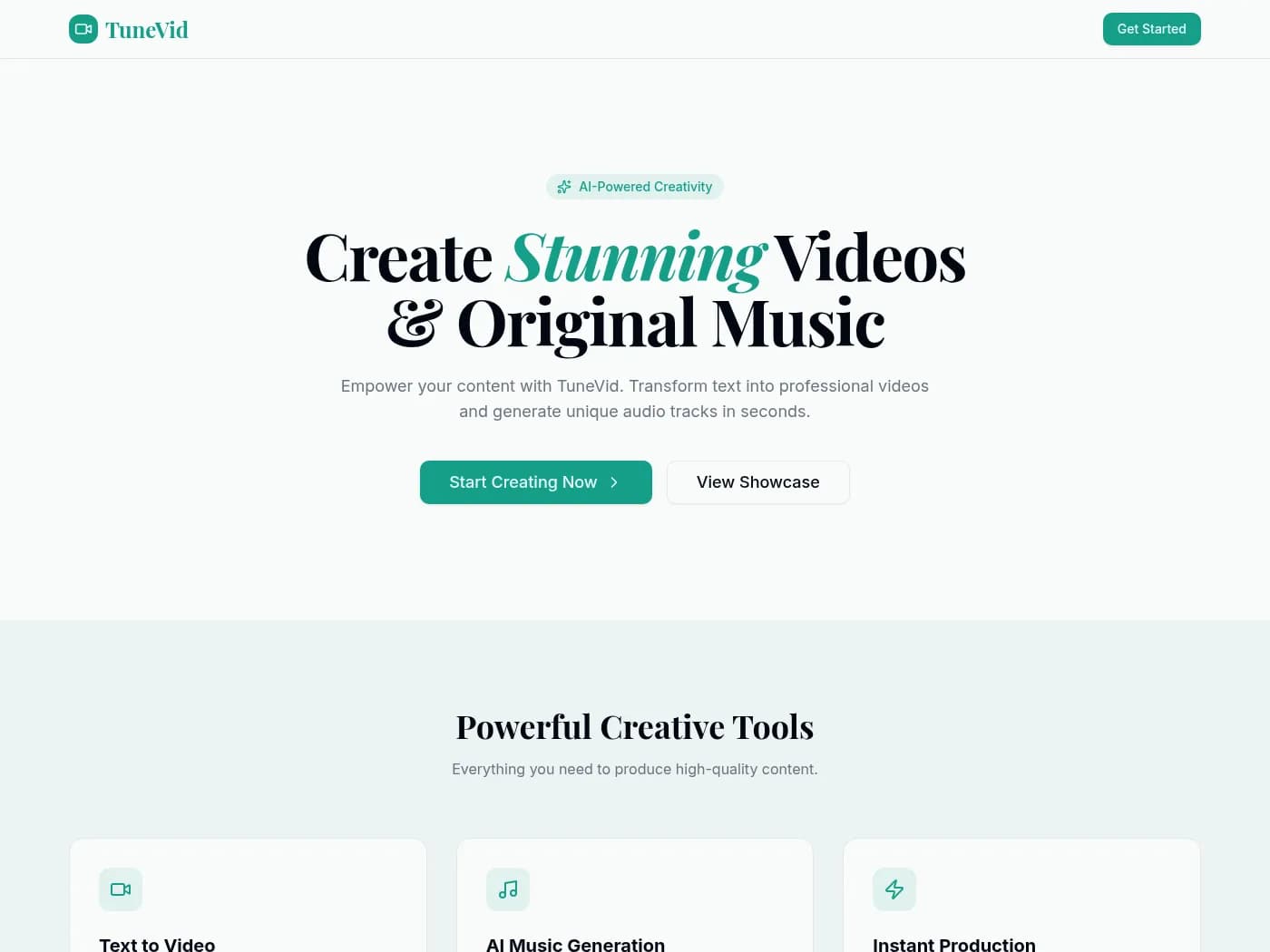TuneVid AI Studio