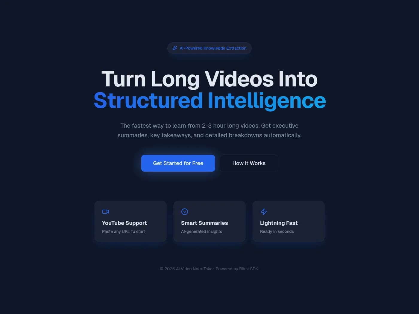 AI Video Note-Taker
