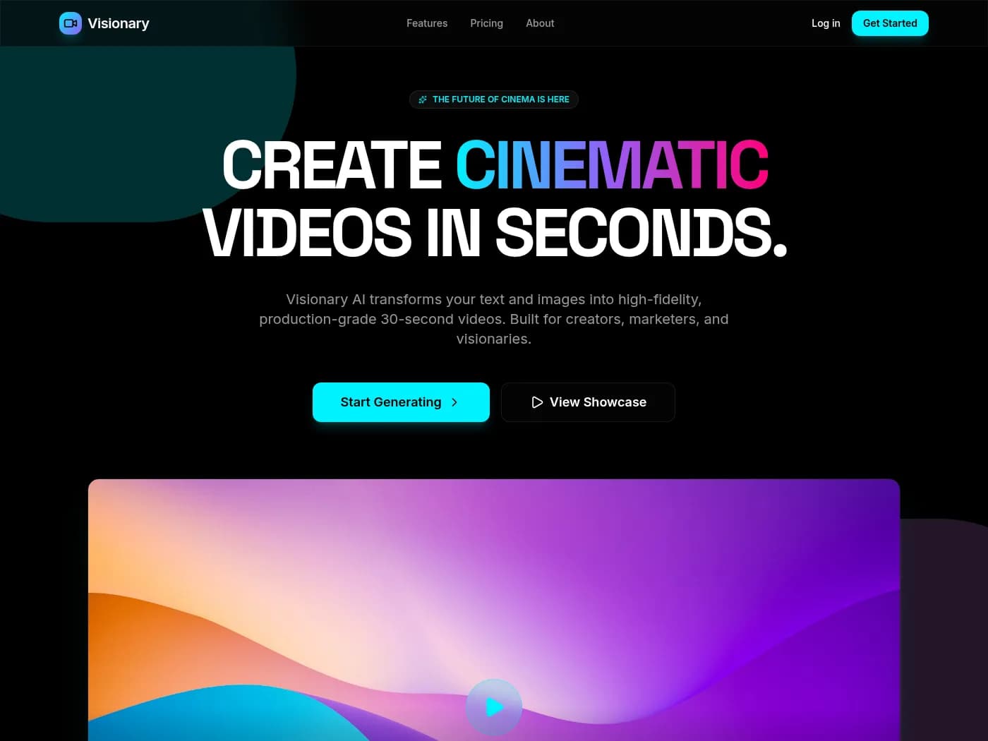 Visionary Video AI SaaS