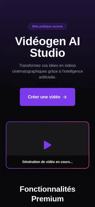 Vidéogen AI Studio