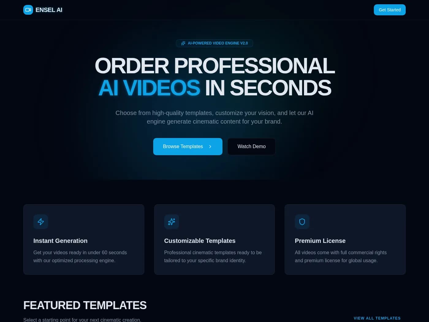 Ensel AI Video Shop