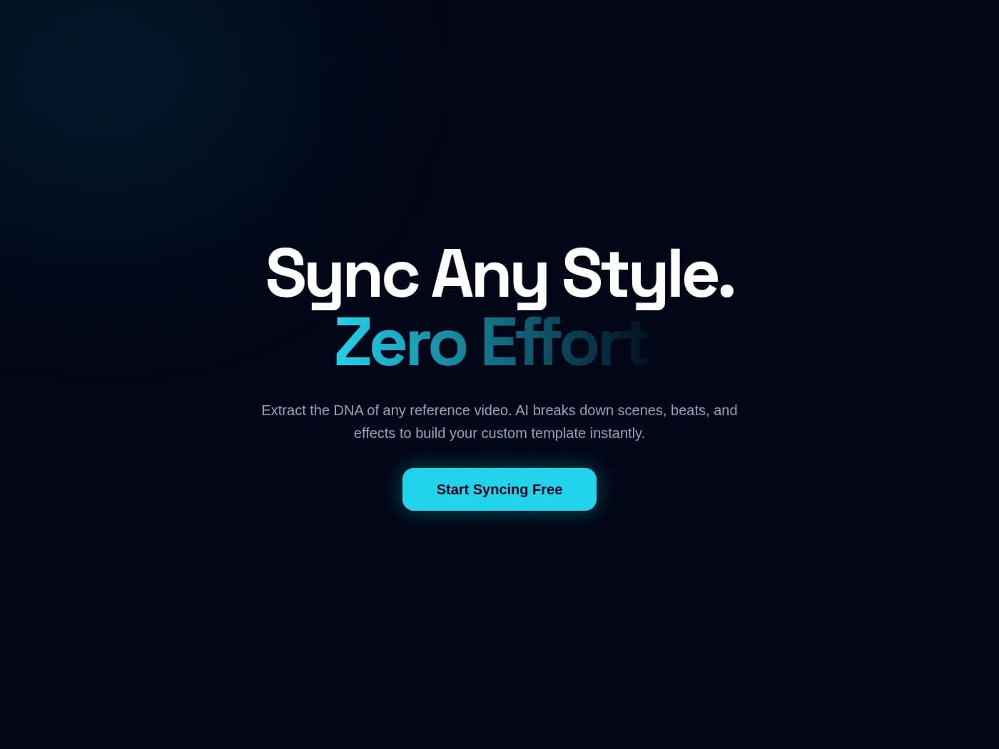 TemplateSync AI Editor