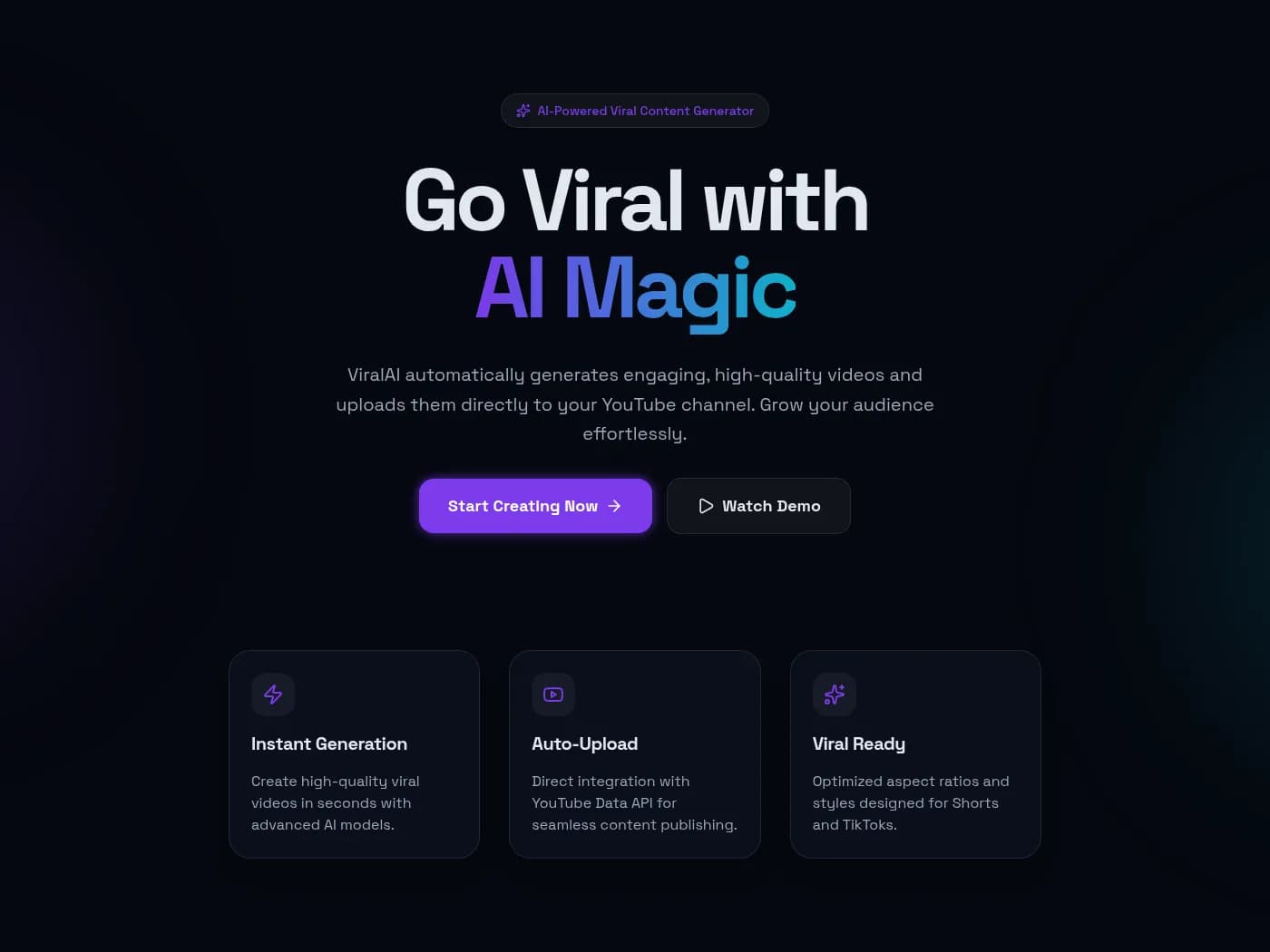 ViralAI Video Uploader