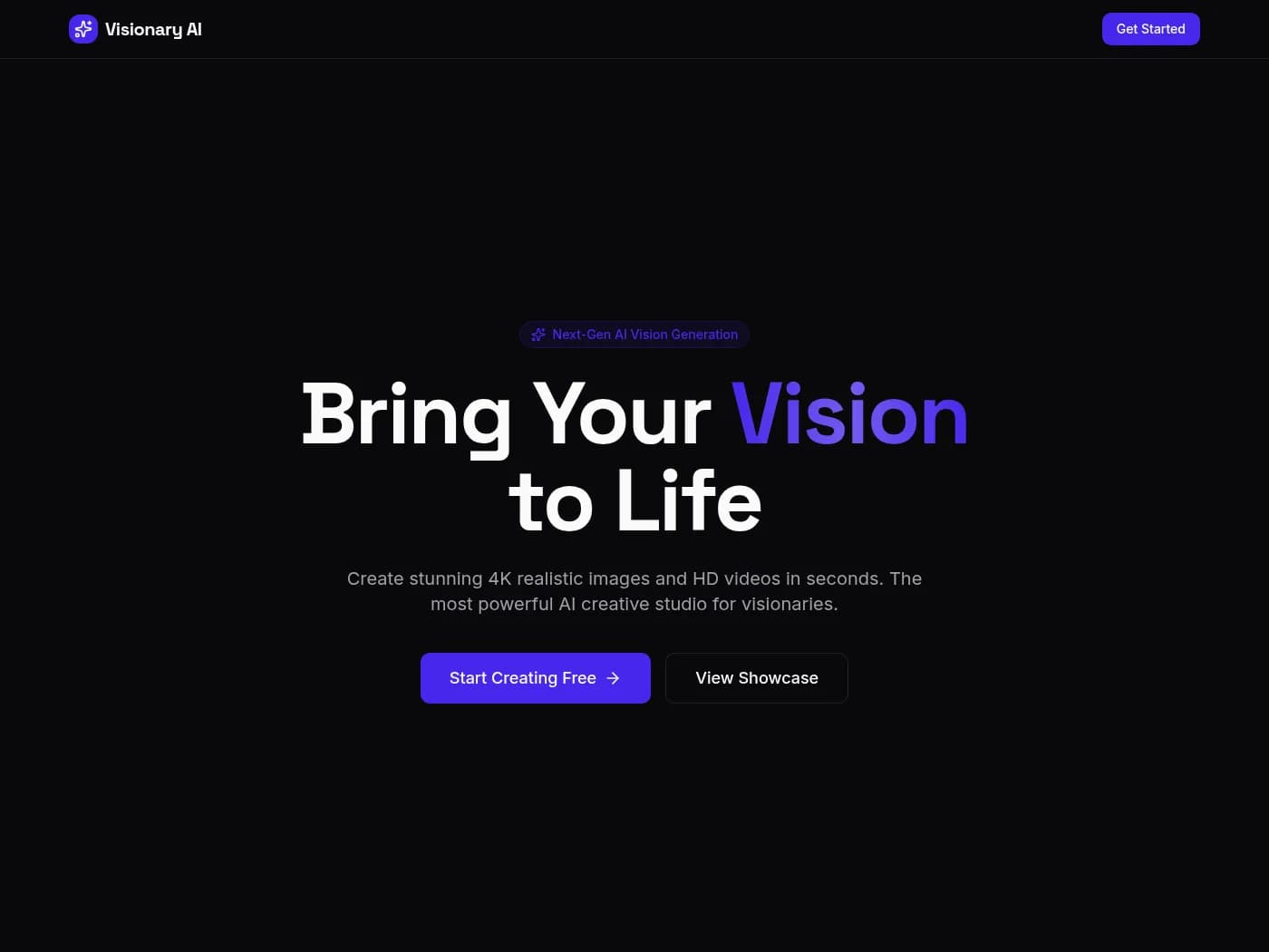 Visionary AI Studio