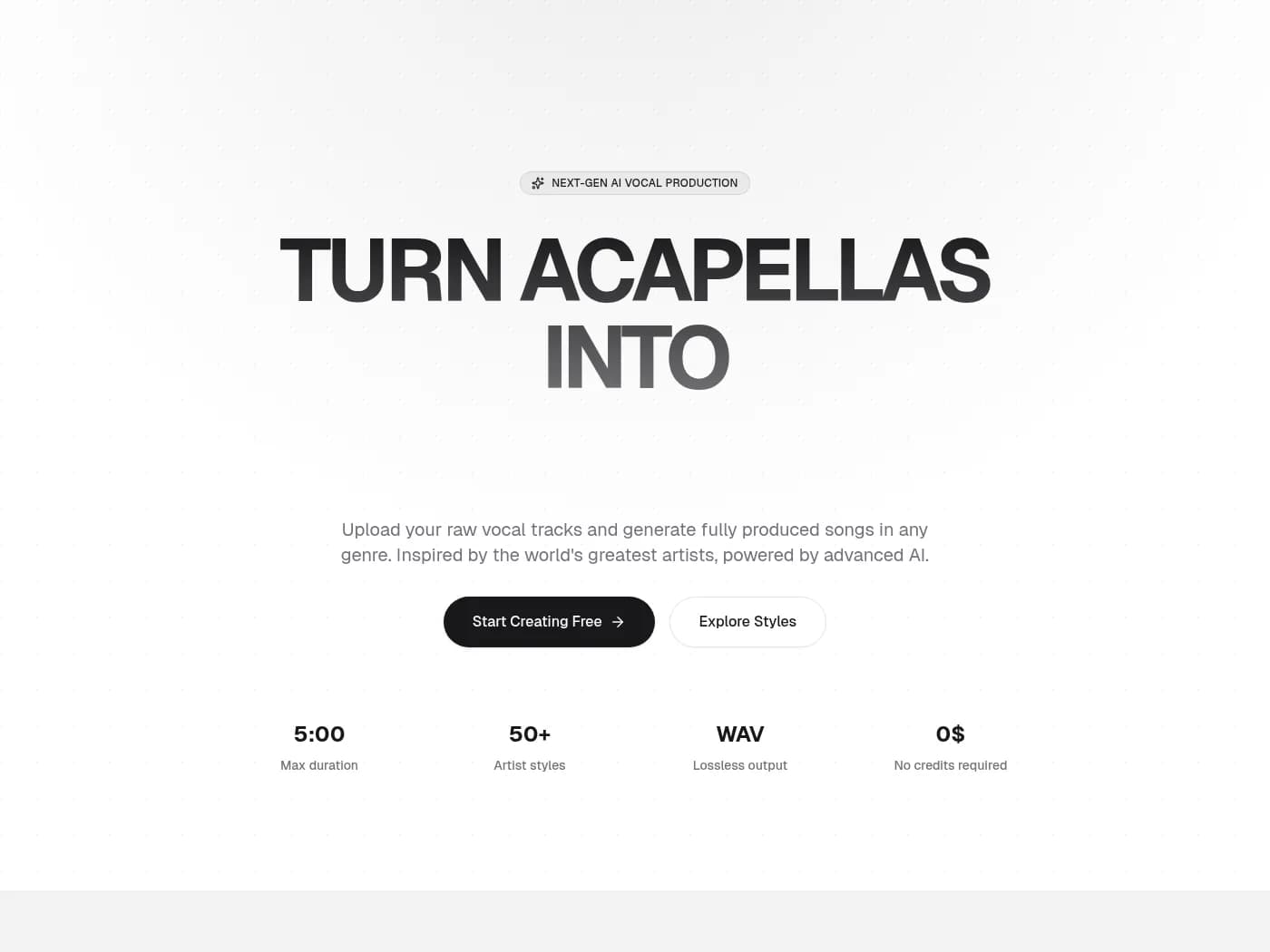AI Vocals Music Studio