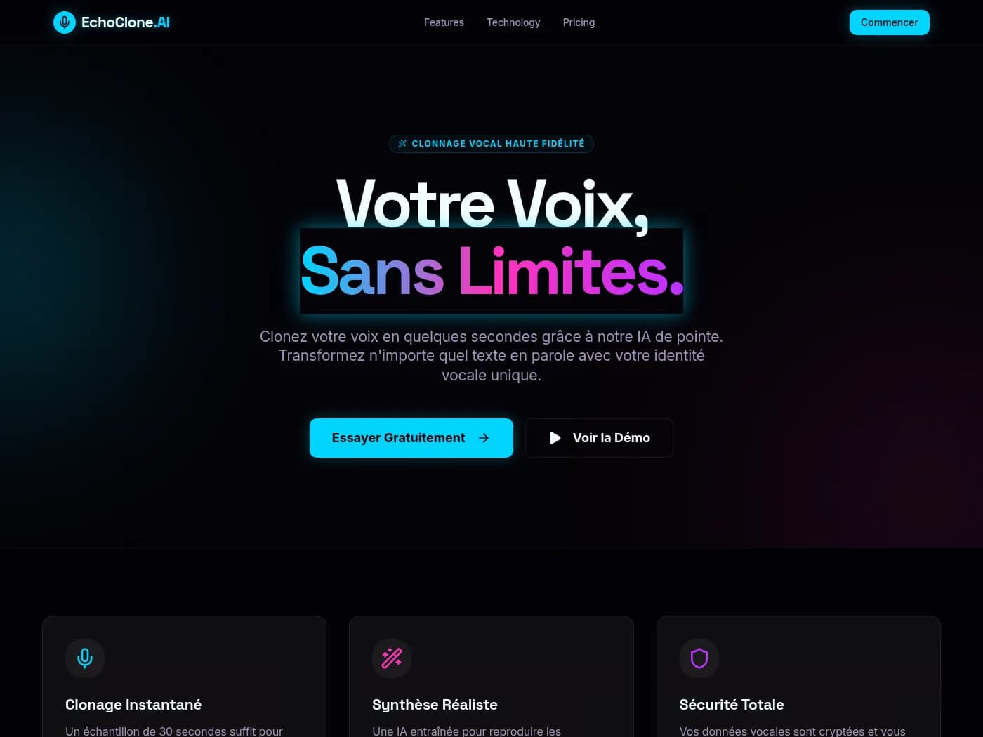 AI Voice Clone Site