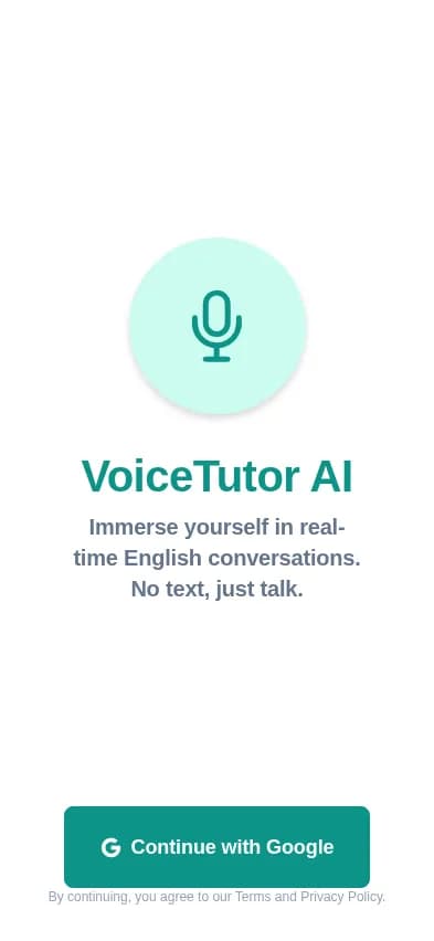 AI Voice English Tutor