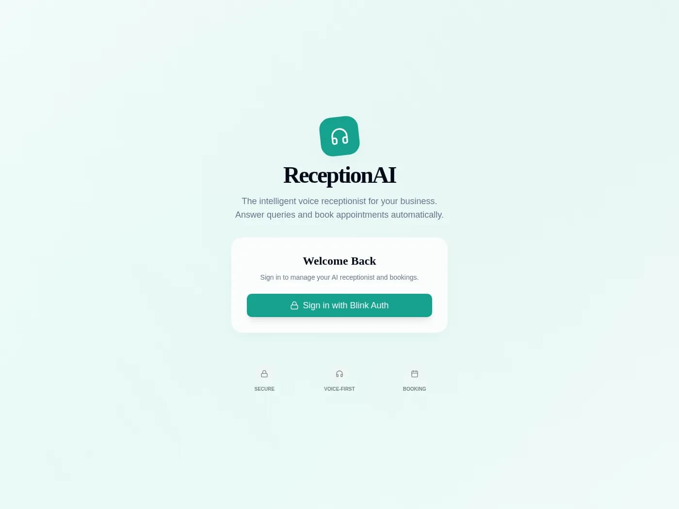 AI Receptionist Assistant